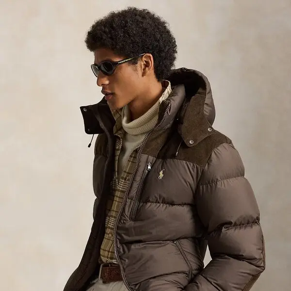 Ralph Lauren The Gorham Hybrid Down Jacket - Dark Beech