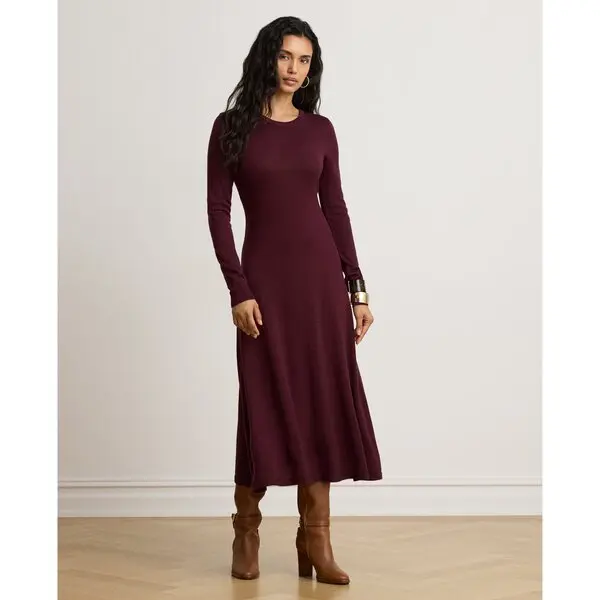 Ralph Lauren Wool Crewneck Sweater Dress