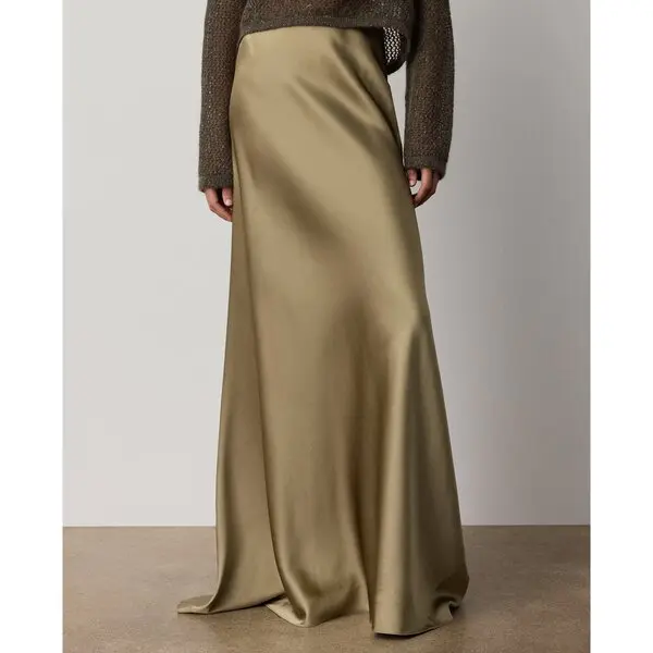 Ralph Lauren Masina Satin Maxi Skirt