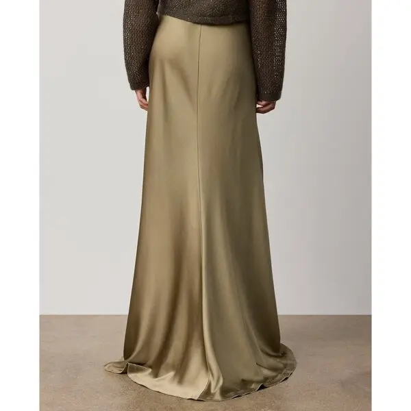 Ralph Lauren Masina Satin Maxi Skirt