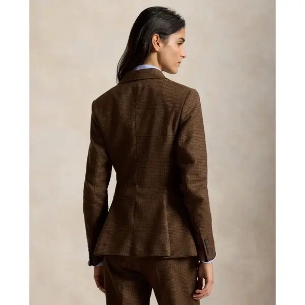Ralph Lauren Single-breasted Tweed Hacking Blazer
