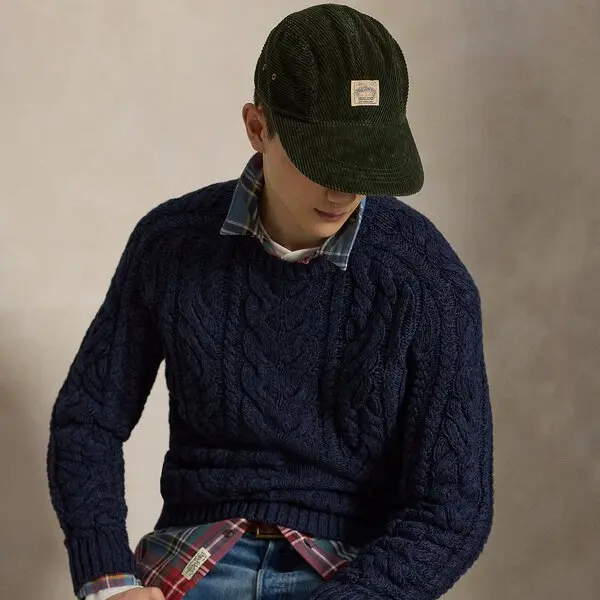 Ralph Lauren Aran-knit Cotton Sweater