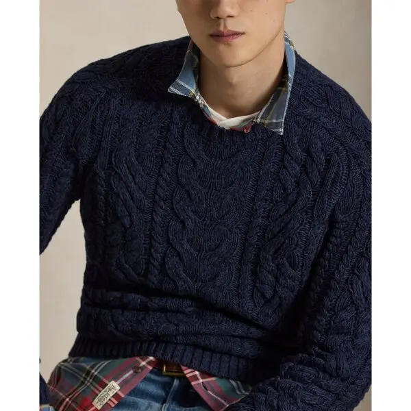 Ralph Lauren Aran-knit Cotton Sweater