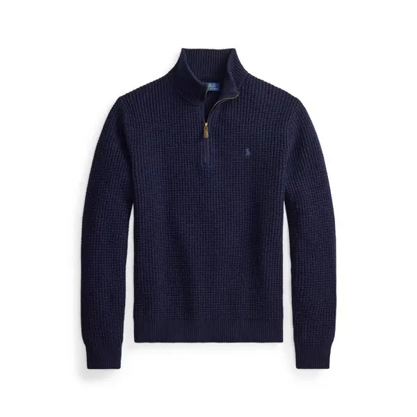 Ralph Lauren Waffle-knit Wool-cotton Sweater