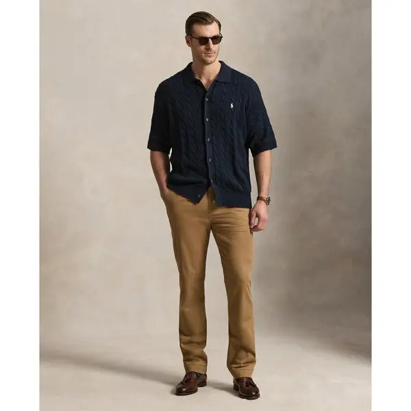 Ralph Lauren Relaxed Fit Cable-knit Cotton Sweater - Hunter Navy
