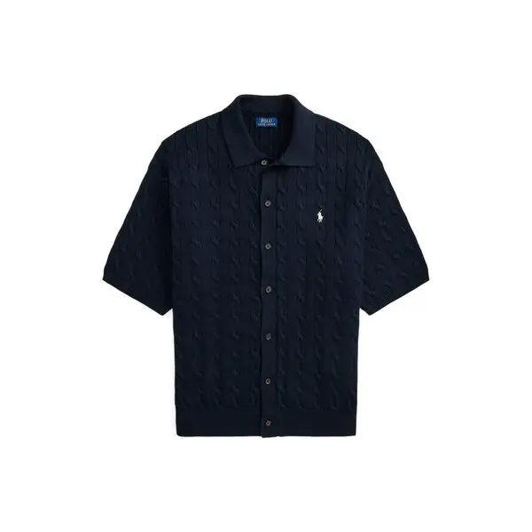 Ralph Lauren Relaxed Fit Cable-knit Cotton Sweater - Hunter Navy