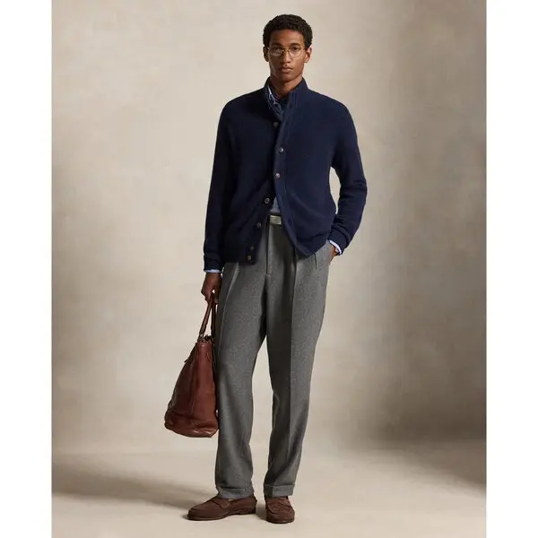 Ralph Lauren Cashmere Mockneck Cardigan