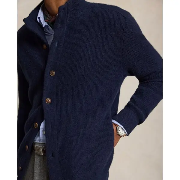 Ralph Lauren Cashmere Mockneck Cardigan