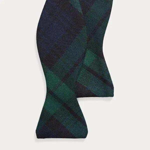Ralph Lauren Tartan Wool Bow Tie