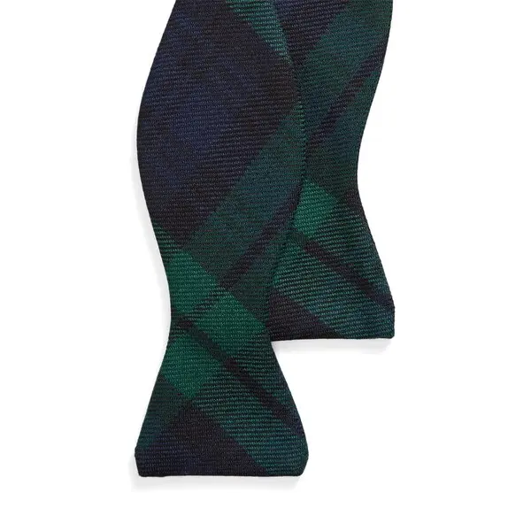 Ralph Lauren Tartan Wool Bow Tie