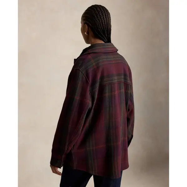 Ralph Lauren Plaid Wool-blend Twill Shirt Jacket