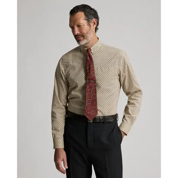 Ralph Lauren Slim Fit Geometric-print Shirt