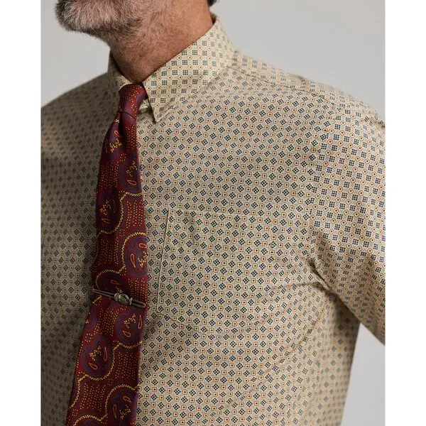 Ralph Lauren Slim Fit Geometric-print Shirt