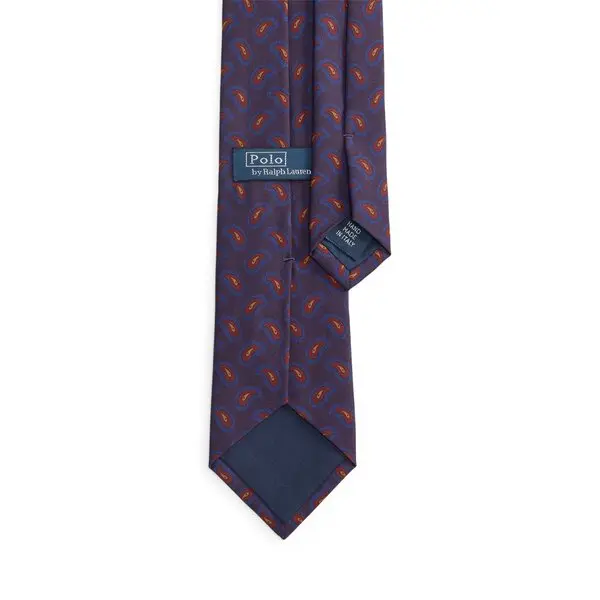 Ralph Lauren Pine-print Silk Twill Neck Tie - Purple