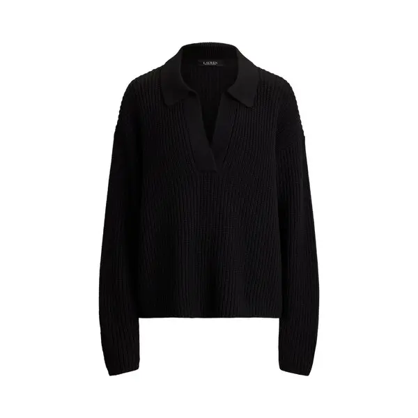 Ralph Lauren Wool-blend Polo Sweater - Black