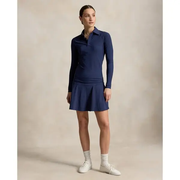 Ralph Lauren Slim Fit Performance Long-sleeve Polo - Refined Navy