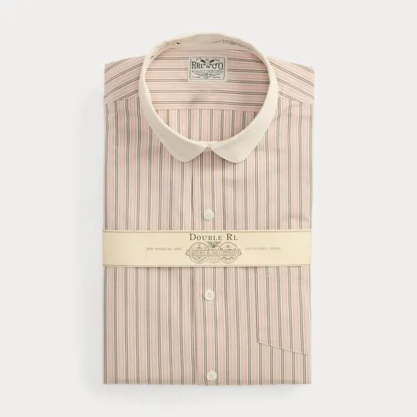 Ralph Lauren Slim Fit Striped Shirt - Pink/brown