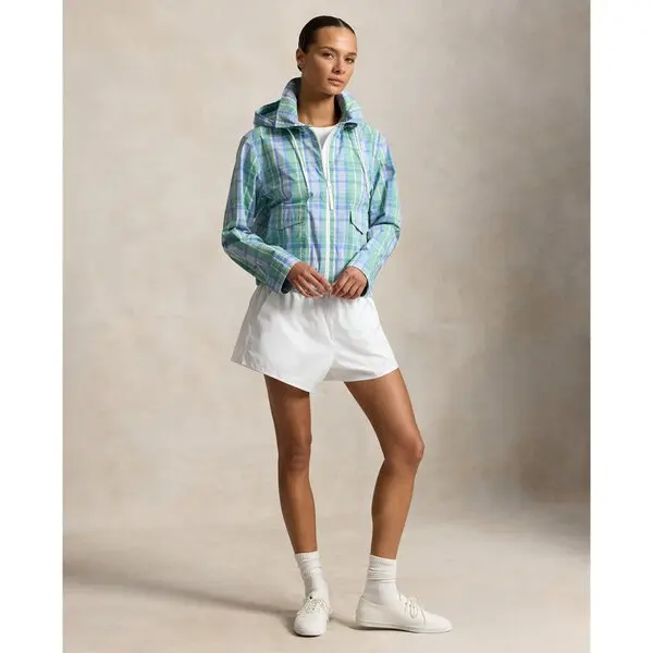Ralph Lauren Plaid Cotton-blend Rain Jacket