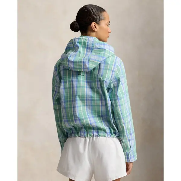 Ralph Lauren Plaid Cotton-blend Rain Jacket