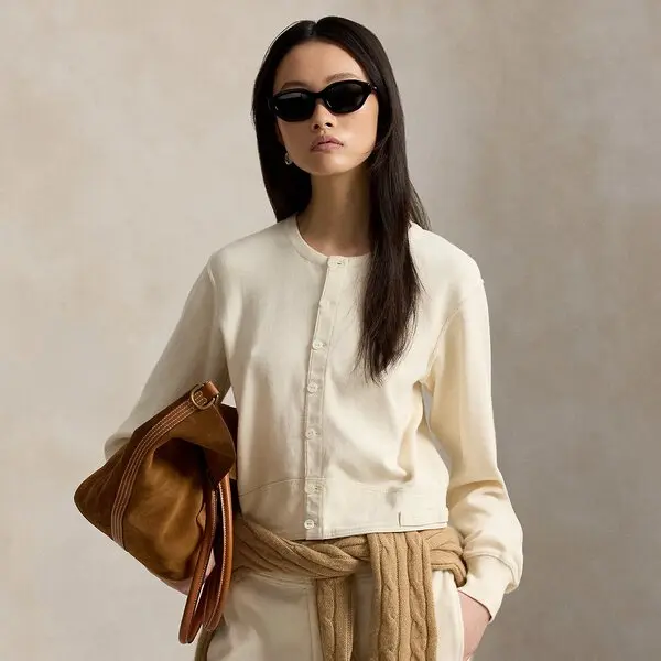 Ralph Lauren Double-knit Jacquard Cardigan