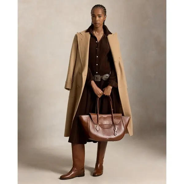 Ralph Lauren Corduroy A-line Shirtdress - Dark Brown