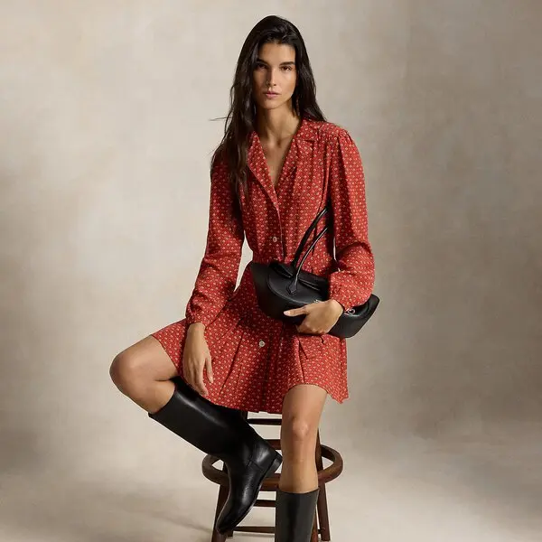 Ralph Lauren Silk Mini Shirtdress