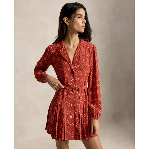 Ralph Lauren Silk Mini Shirtdress