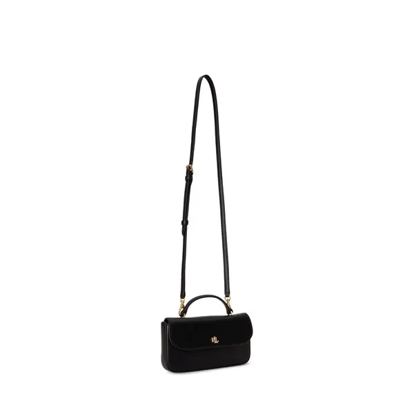 Ralph Lauren Leather Marcy Crossbody Wallet - Black