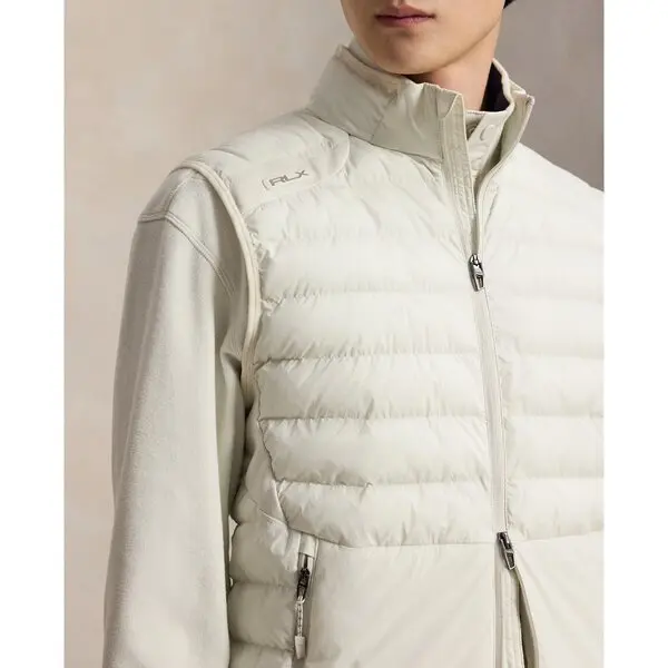 Ralph Lauren Quilted Full-zip Vest - Stone Pebble