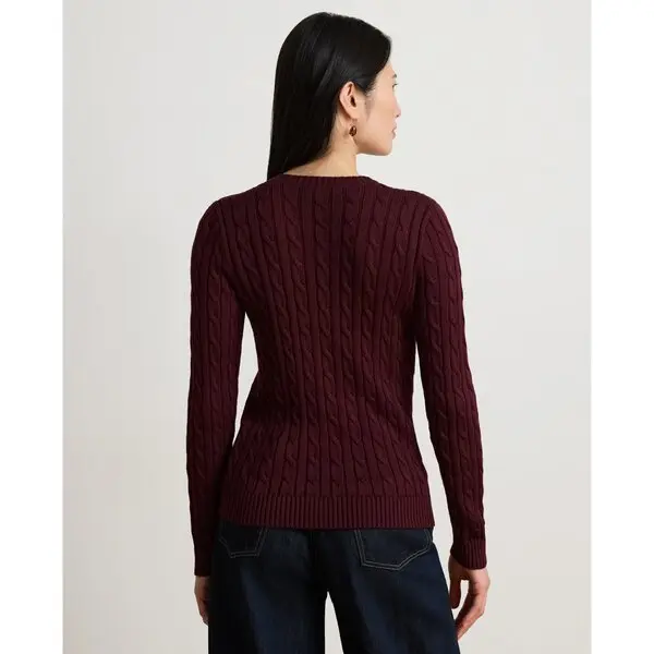 Ralph Lauren Button-trim Cable-knit Sweater
