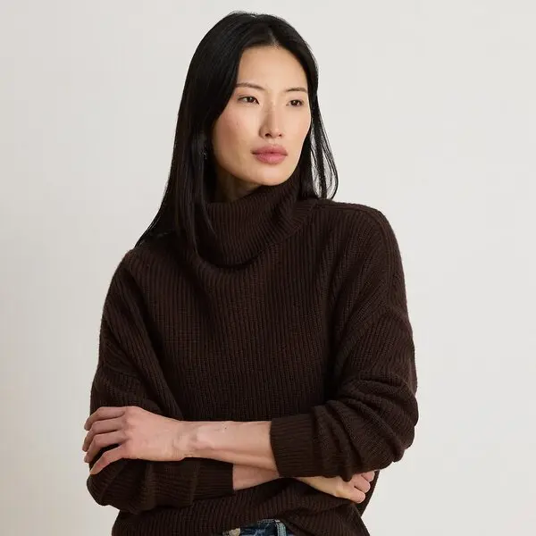 Ralph Lauren Ribbed Wool-cashmere Turtleneck Sweater