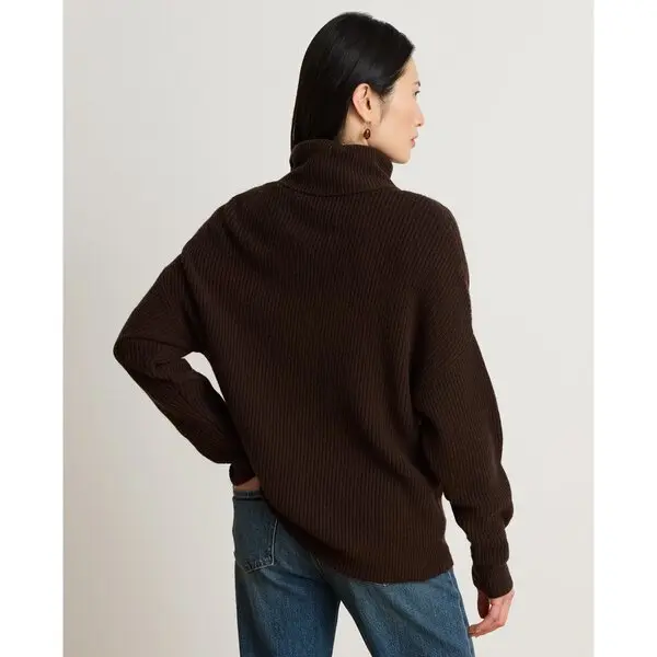 Ralph Lauren Ribbed Wool-cashmere Turtleneck Sweater