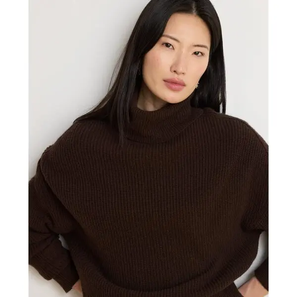 Ralph Lauren Ribbed Wool-cashmere Turtleneck Sweater