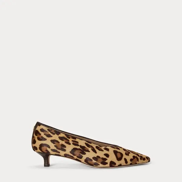 Ralph Lauren Francesca Leopard-print Haircalf Pump