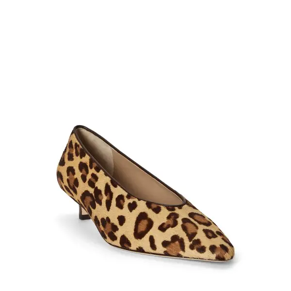 Ralph Lauren Francesca Leopard-print Haircalf Pump