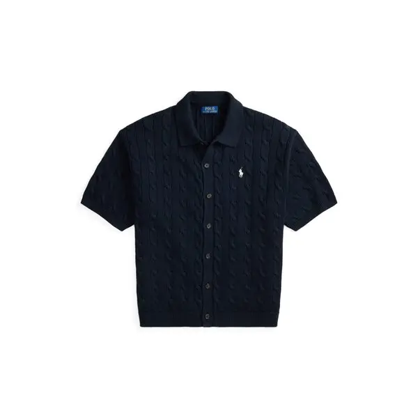 Ralph Lauren Relaxed Fit Cable-knit Cotton Sweater - Hunter Navy