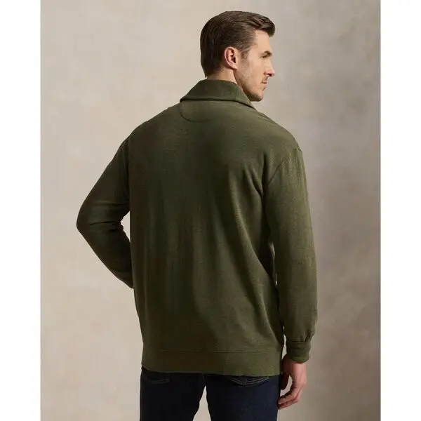 Ralph Lauren Luxury Jersey Cardigan - Alpine Heather