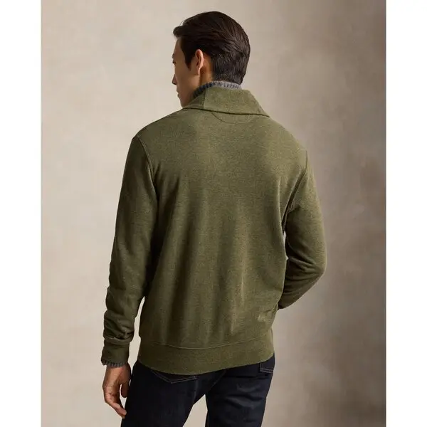 Ralph Lauren Luxury Jersey Shawl-collar Cardigan - Alpine Heather