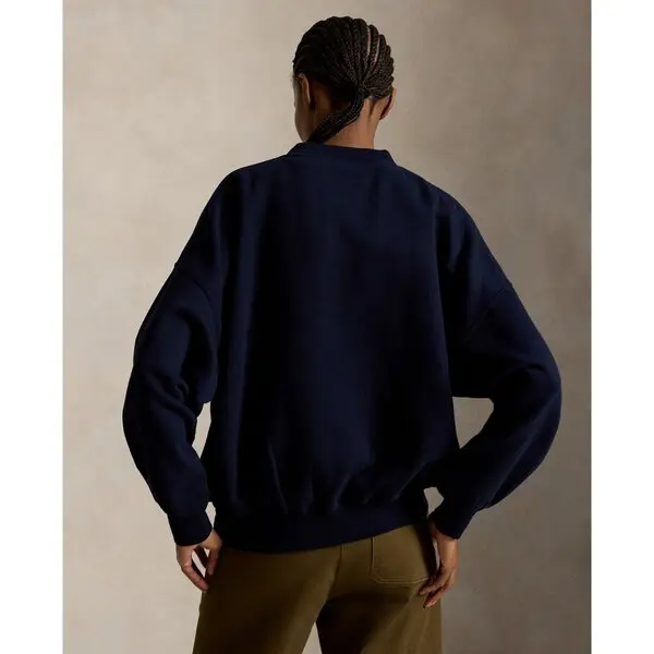 Ralph Lauren Patchwork Polo Bear Fleece Crewneck