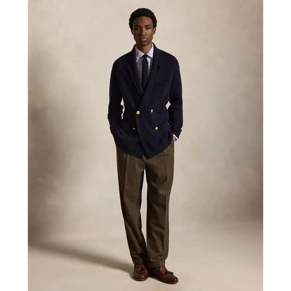 Ralph Lauren Classic Fit Checked Poplin Shirt - White Powder