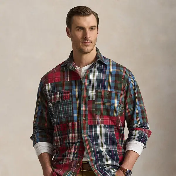 Ralph Lauren Patchwork Plaid Oxford Workshirt