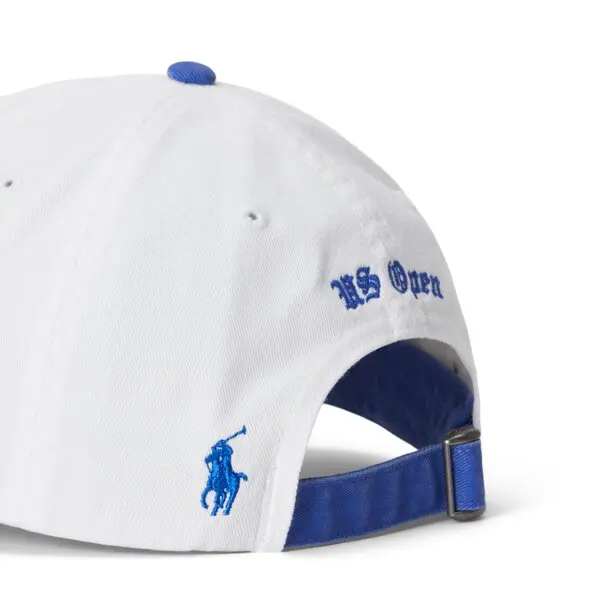 Ralph Lauren Us Open Tennis Chino Ball Cap - Ceramic White/iris Blue