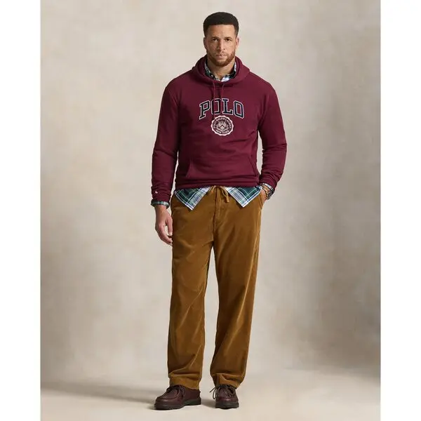 Ralph Lauren Logo Fleece Hoodie - Classic Wine