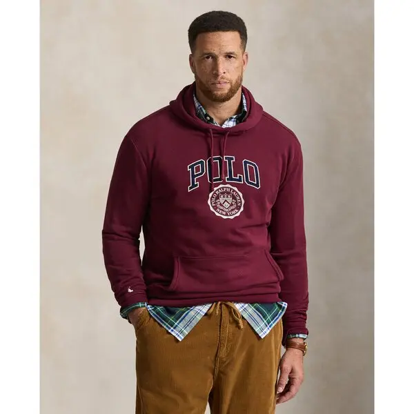 Ralph Lauren Logo Fleece Hoodie - Classic Wine