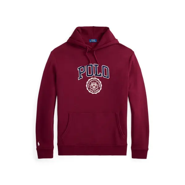 Ralph Lauren Logo Fleece Hoodie - Classic Wine