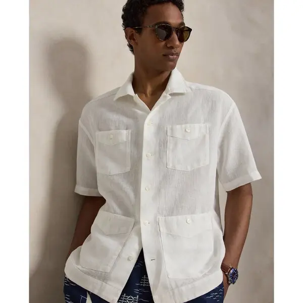 Ralph Lauren Classic Fit Linen-cotton Shirt