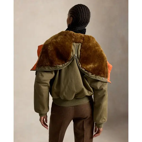 Ralph Lauren Shearling-hood Flight Jacket