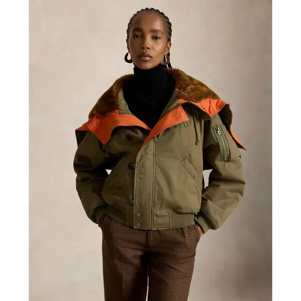Ralph Lauren Shearling-hood Flight Jacket