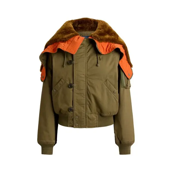 Ralph Lauren Shearling-hood Flight Jacket