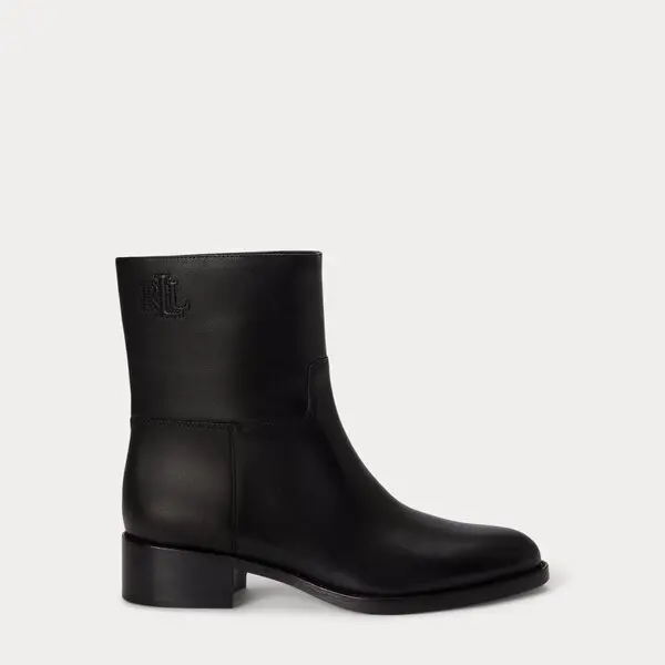 Ralph Lauren Kyle Calfskin Bootie - Black